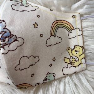 Hand Crafted | Accessories | Care Bears Face Mask Reversible Reusable ...